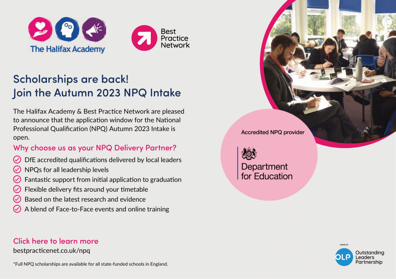 National Professional Qualifications | The Halifax Academy